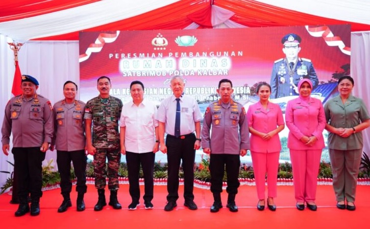 Pembangunan Rumah Dinas Brimob Polda Kalimantan Barat Diresmikan Kapolri - RAKYAT BICARA NEWS