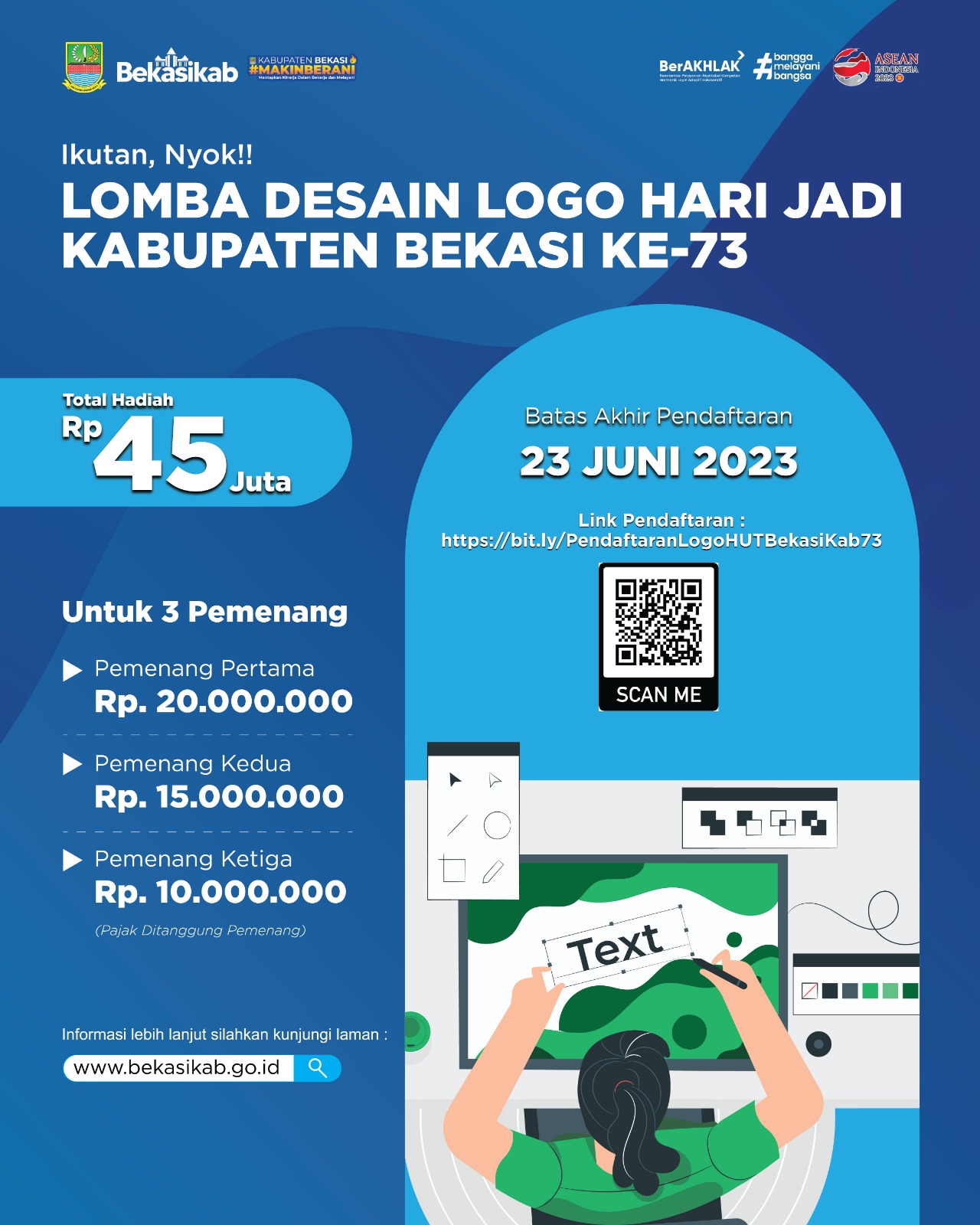Lomba Desain Logo Hari Jadi Kabupaten Bekasi ke – 73 Tahun 2023 ...