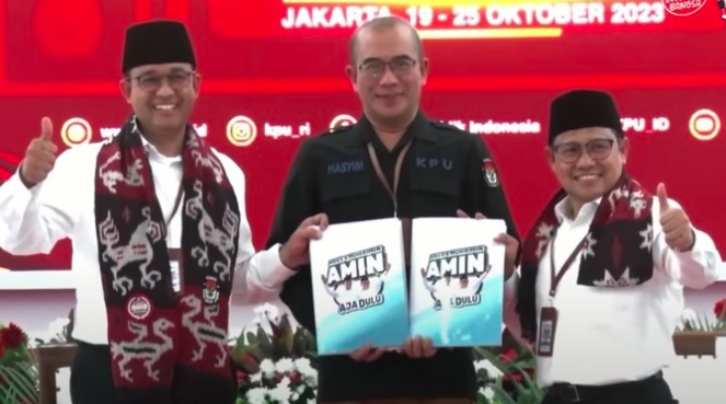 Anis-Cak Imin Capres dan Cawapres Pertama Daftar ke KPU - RAKYAT BICARA NEWS